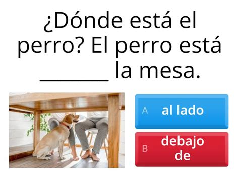 Preposiciones De Lugar Quiz