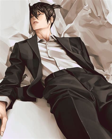 Safebooru 1boy Bangs Black Hair Black Pants Blue Eyes Chainsaw Man