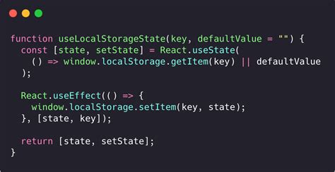 React Custom Localstorage Hook The Article Goal Is To Share How We