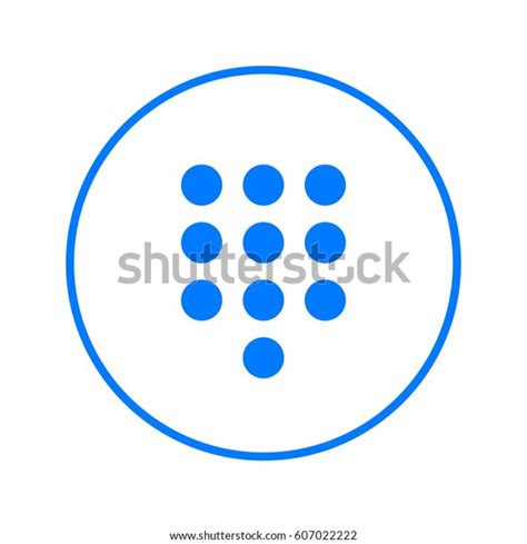 Dialpad Numeric Keypad Circular Line Icon Stock Vector Royalty Free