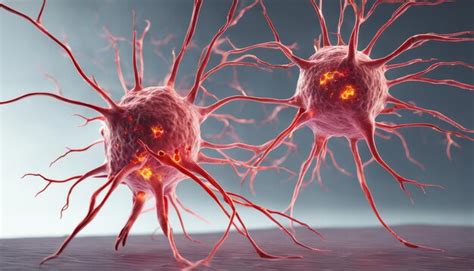 Premium Photo Neural Network With Glowing Virus Particles