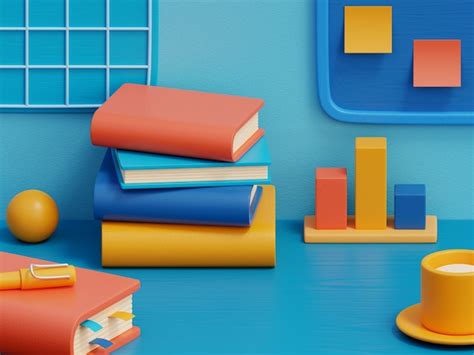 만화 스타일의 책 정물 무료 사진