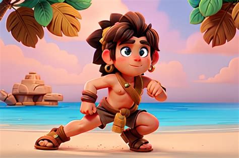 Premium Ai Image Mogli Cartoon Character