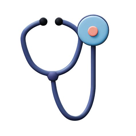 Stethoscope 3d Rendering Icon Illustration 28607662 Png