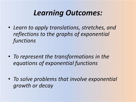 Ppt Transformations Of Exponential Functions Powerpoint Presentation Id 1758010