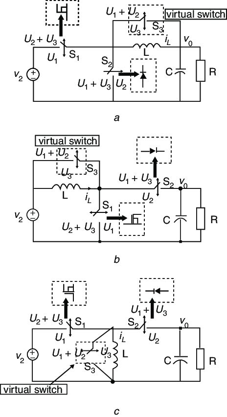 equivalent circuits of basic converters in dcm by using virtual