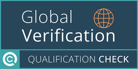 Global Qualification Verification Qualification Check