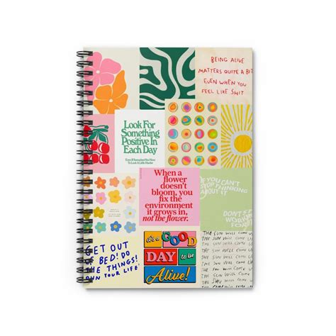 Y2k Notebook Cute Retro Aesthetic Notebook Trendy Preppy Etsy
