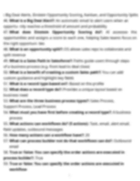 Salesforce Administrator Certification 2023 2024 Past Paper Revision Questions Correctly