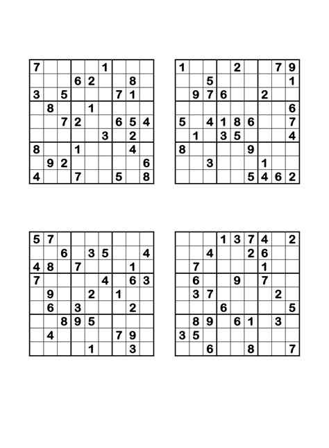 Распечатать судоку с крупными цифрами Аналогий нет