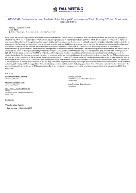 Pdf Determination And Analysis Of The Principal Components Of Earth