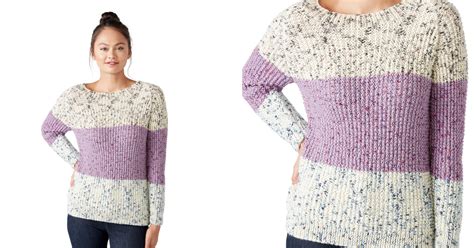 Three Color Knitted Sweater [free Knitting Pattern]