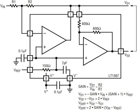 Design Low Noise Differential Circuits Using The Lt1567 Dual Amplifier