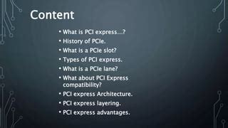 PCI Express PPTX