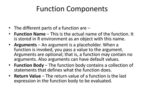 R Functionspptx Programming Languages Computing