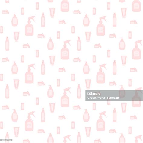 수분 분무기 액체 비누 디스펜서 로션 항아리 얼굴 크림 튜브의 손으로 그린 패턴 0명에 대한 스톡 벡터 아트 및 기타 이미지 0명 건강관리와 의술 깨끗한 Istock