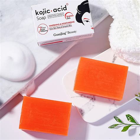 Kojic Acid Soap Handmade Whitening Lightening Soap Facial Skin Bleachi
