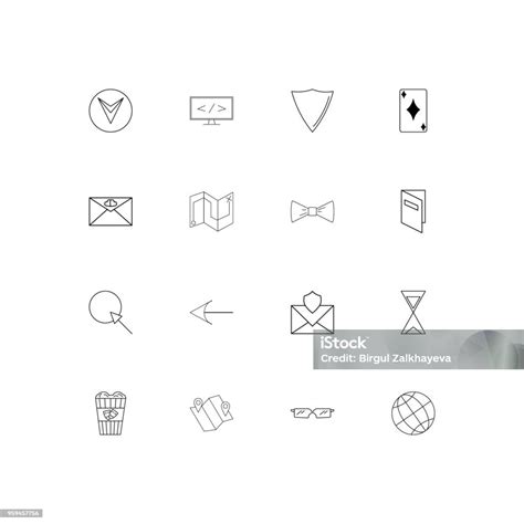 라이프 스타일 선형 얇은 아이콘 설정합니다 간단한 벡터 아이콘 설명 0명에 대한 스톡 벡터 아트 및 기타 이미지 0명 나비 넥타이 디자인 Istock