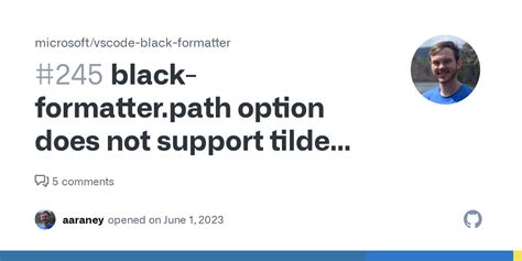 Black Formatterpath Option Does Not Support Tilde ~ Expansion · Issue 245 · Microsoftvscode