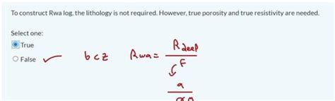 Solved Cementation Exponent M Can Be Found Using Pickett