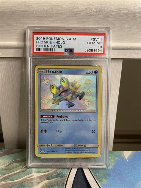 Froakie Sv11 Full Art Shiny Vault Hidden Fates Pokemon Card Psa 10 Gem Mint Values Mavin