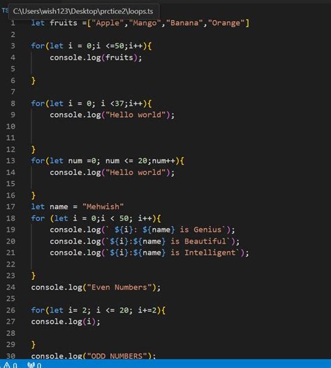 Mehwish Malik On Linkedin Typescript Enums Forloops Codingjourney