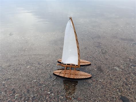 Catamaran Model Sailboat Model Boat Kit Pond Yacht Model Boat That