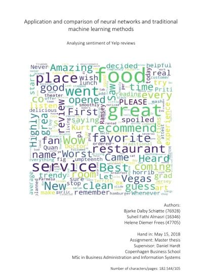 Conclusion Application And Comparison Of Neural Networks And Traditional Machine Learning Met