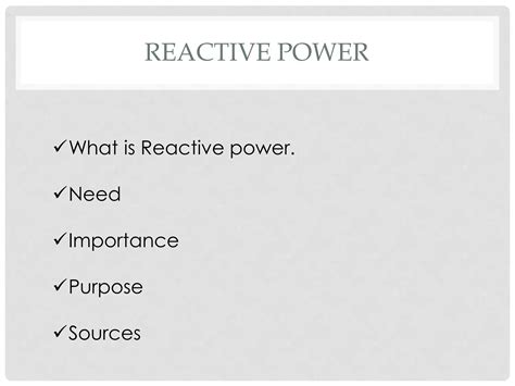 Reactive Power Compensation Using Statcom Pptx