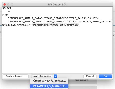 tableau and snowflake pass through sql with session variables and parameters big data dave