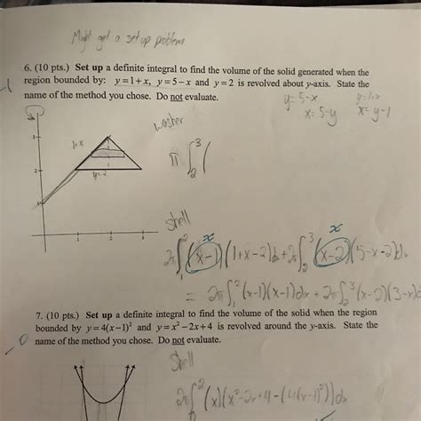 [calc 2] Washer Method Set Up R Calculus