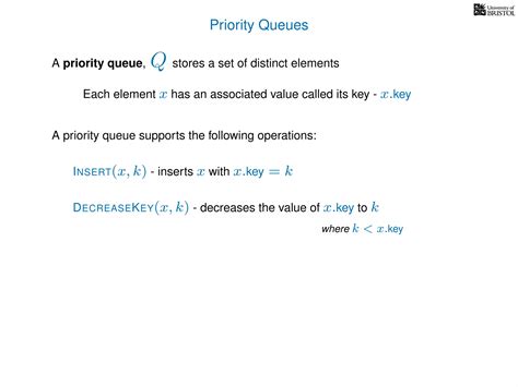 Shortest Paths Part 1 Priority Queues And Dijkstra S Algorithm PPT