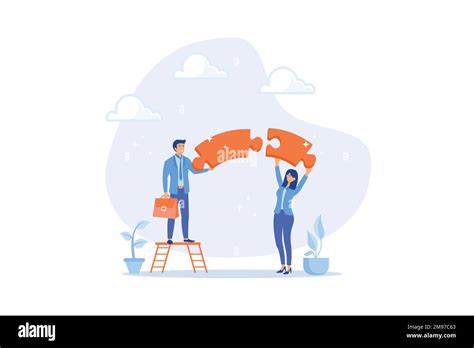 Partnership Working Together For Success Friendship Or Connection To