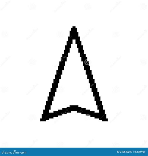 Pixel Cursor Arrow Icon Symbol Stock Illustration Illustration Of