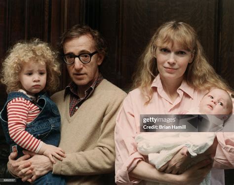 Portrait Of American Film Director And Actor Woody Allen And His