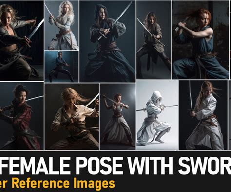 Artstation Female Pose With Sword Vol044k Reference Images Artworks