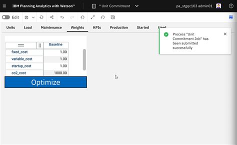 Decision Optimization Integration In Planning Analytics By