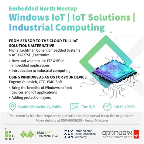 Emg Soft On Linkedin אנשי Iot וגרים בצפון הארץ מוזמנים למפגש למידה ביום שלישי אחהצ 592023