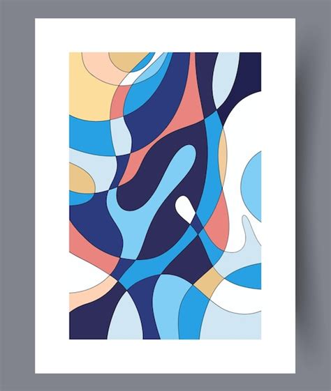 Premium Vector Abstract Tracery Aesthetic Fantasy Wall Art Print