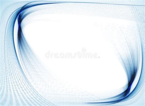 Binary Code Data Flow Blue Wavy Border Stock Illustration