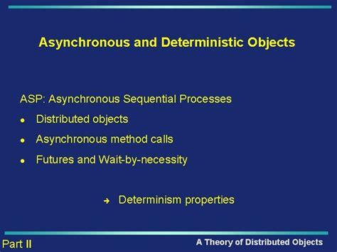 a theory of distributed objects toward a foundation