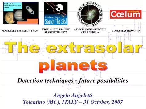 Ppt The Extrasolar Planets Powerpoint Presentation Free Download Id3834313