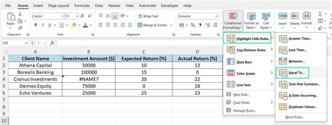 Error Tracking Formula In Excel Downloadable Template Macabacus