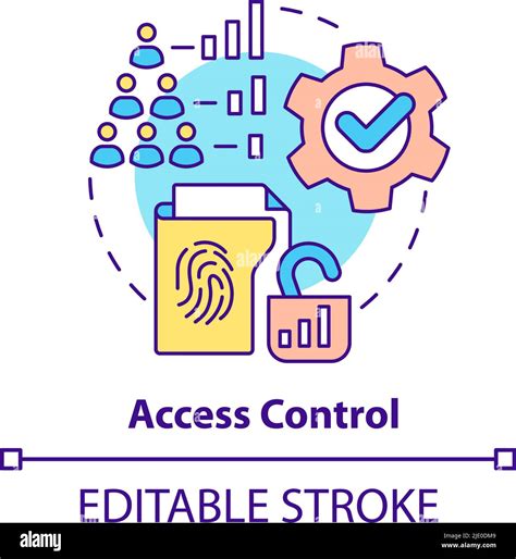 Access Control Concept Icon Stock Vector Image And Art Alamy