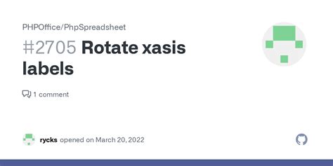 Rotate Xasis Labels Issue 2705 PHPOffice PhpSpreadsheet GitHub