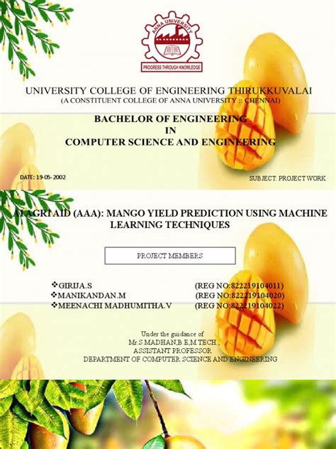 Mango Yield Prediction Thirukkuvalai Pdf