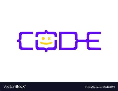 Code Geek Logo Design Template Software Company Vector Image