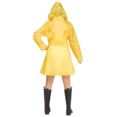 Fun World Yellow Raincoat Womens Costume Small Medium In The Costumes