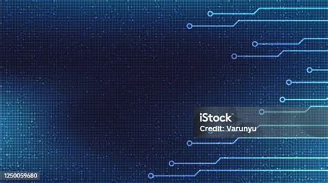 기술 배경에 회로 기판 마이크로 칩 하이테크 디지털 및 보안 개념 디자인 넣어 텍스트에 대한 여유 공간 벡터 일러스트레이션 개념에 대한 스톡 벡터 아트 및 기타 이미지
