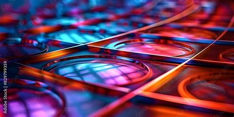 Closeup Of Silicon Wafer Used As Base Material For Microchips Concept Silicon Wafer Microchip